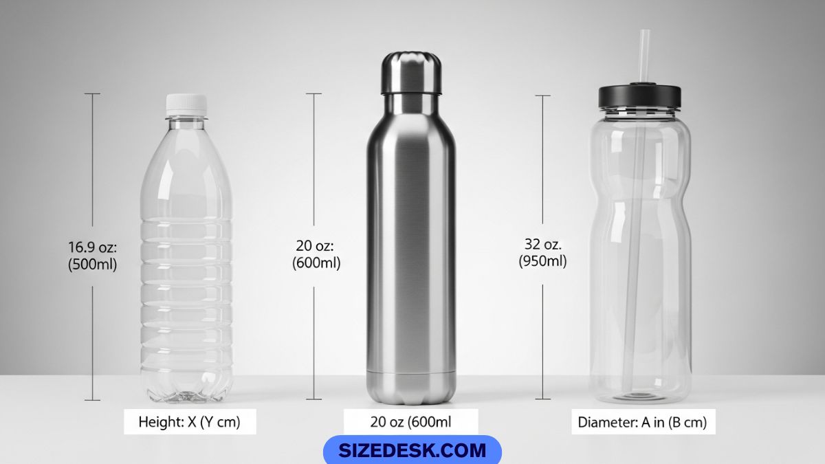 Water Bottle Dimensions: A Complete Guide to Finding the Right Bottle ...