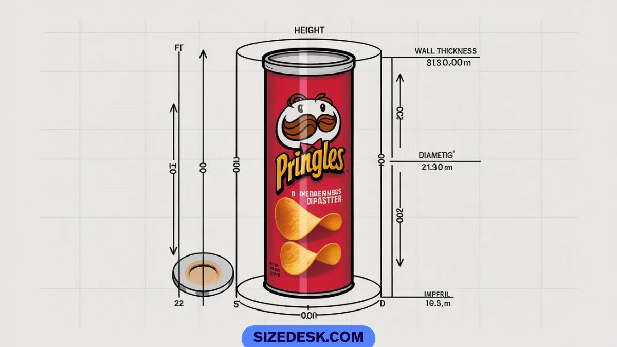 Pringles Can Dimensions: Size, Height, Length, and Diameter